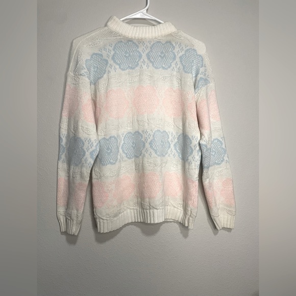 Spunky | Sweaters | Spunkyvintage Flower Chunky Sweater | Poshmark